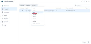 Updating Containers in Container Manager