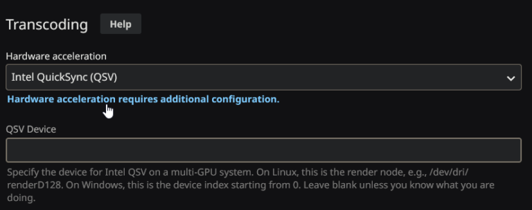 Jellyfin (Hardware Transcoding) in Docker on a Synology NAS