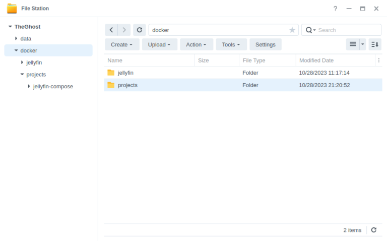 Jellyfin (No Hardware Transcoding) in Docker on a Synology NAS